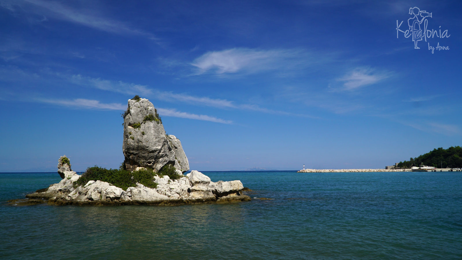 Poros Port and Village - Kefalonia by Anna