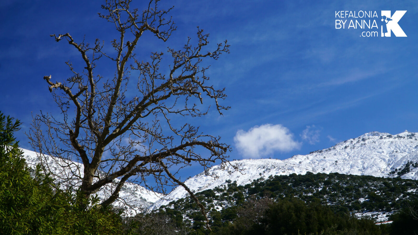 Yes, it does snow in Kefalonia, sometimes even a few months before you ...