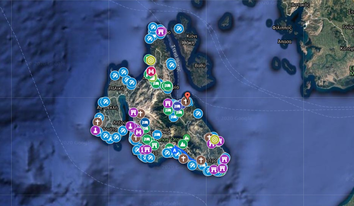 Explore Kefalonia by map - Kefalonia by Anna